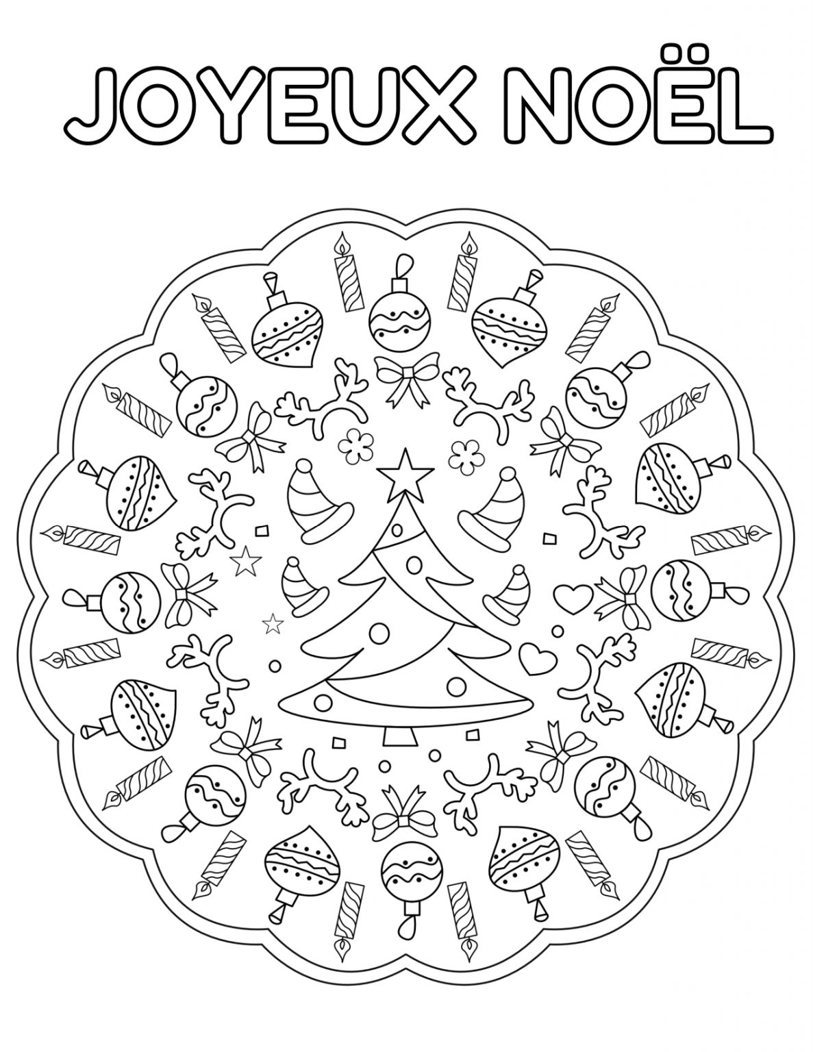 À colorier | Noël – Moi mes folies