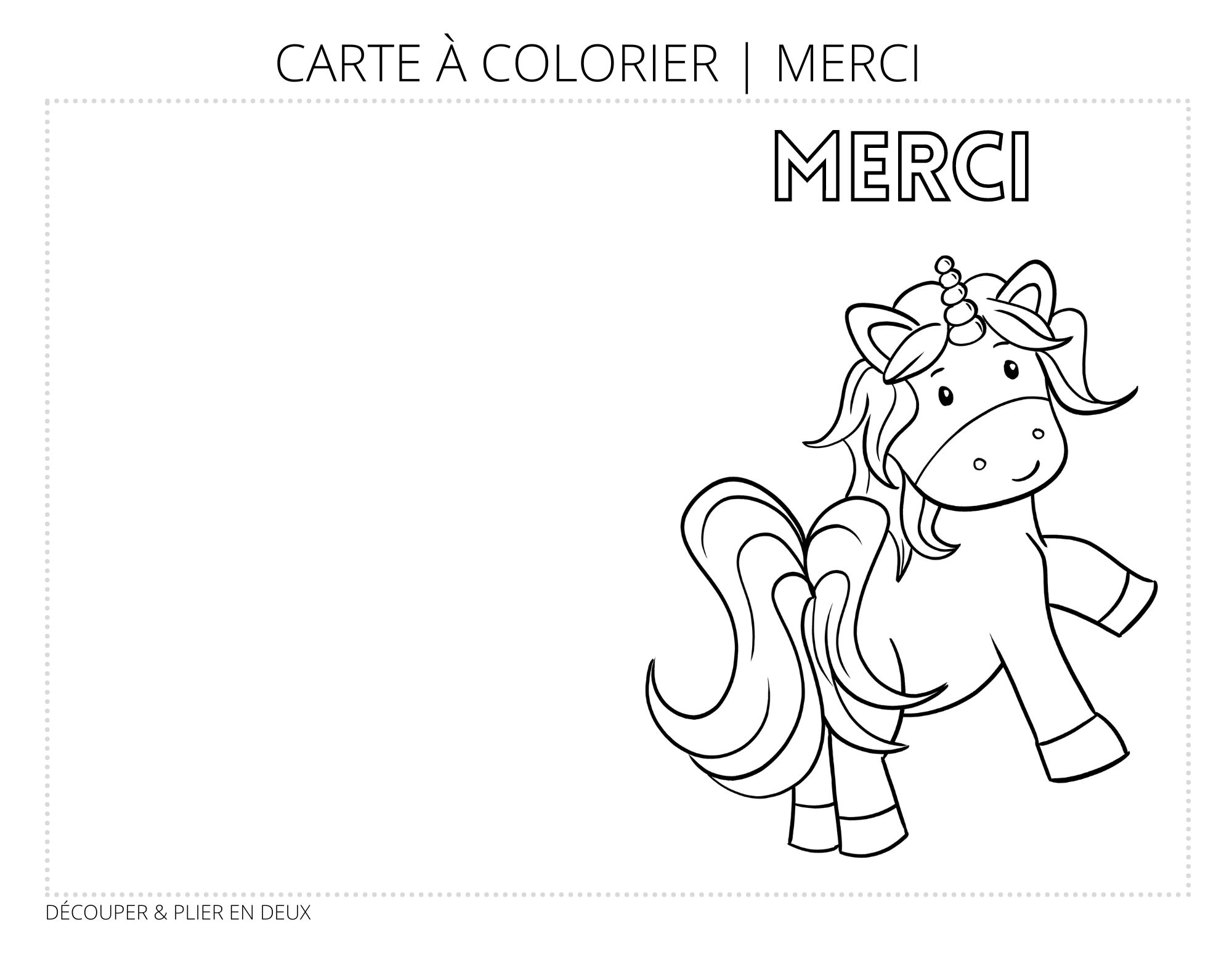 Cartes à colorier | Merci – Moi mes folies