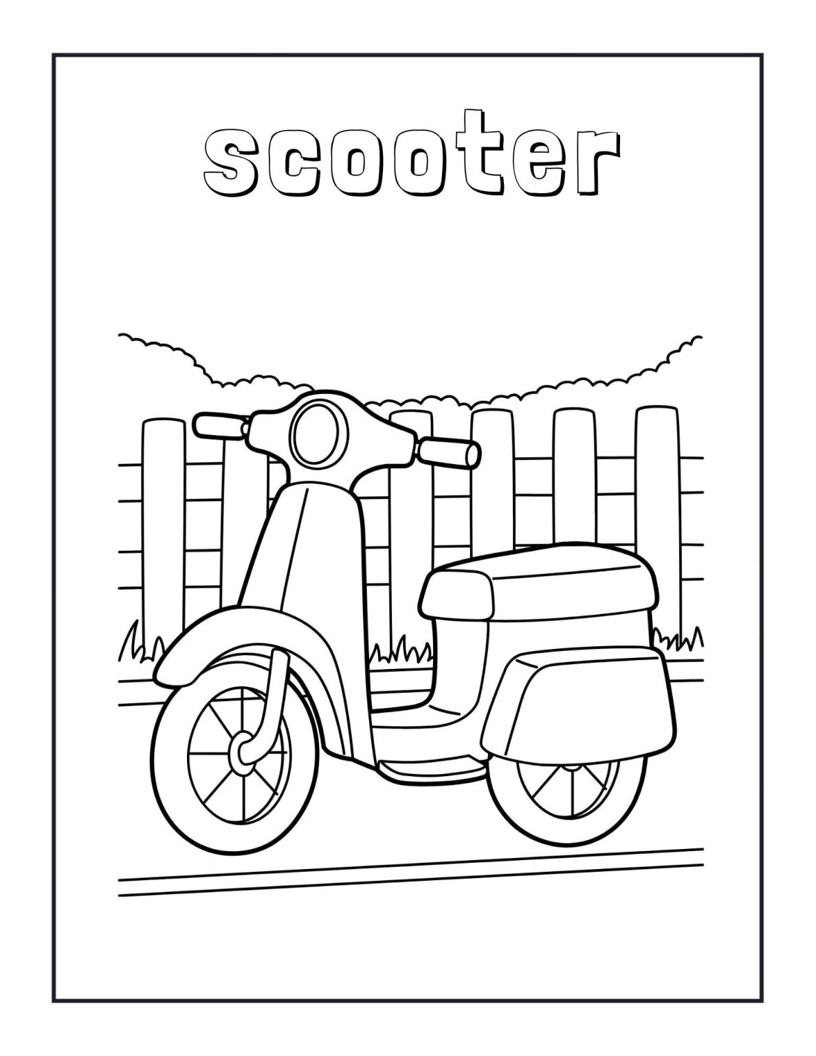 À colorier | Moyens de transport – Moi mes folies