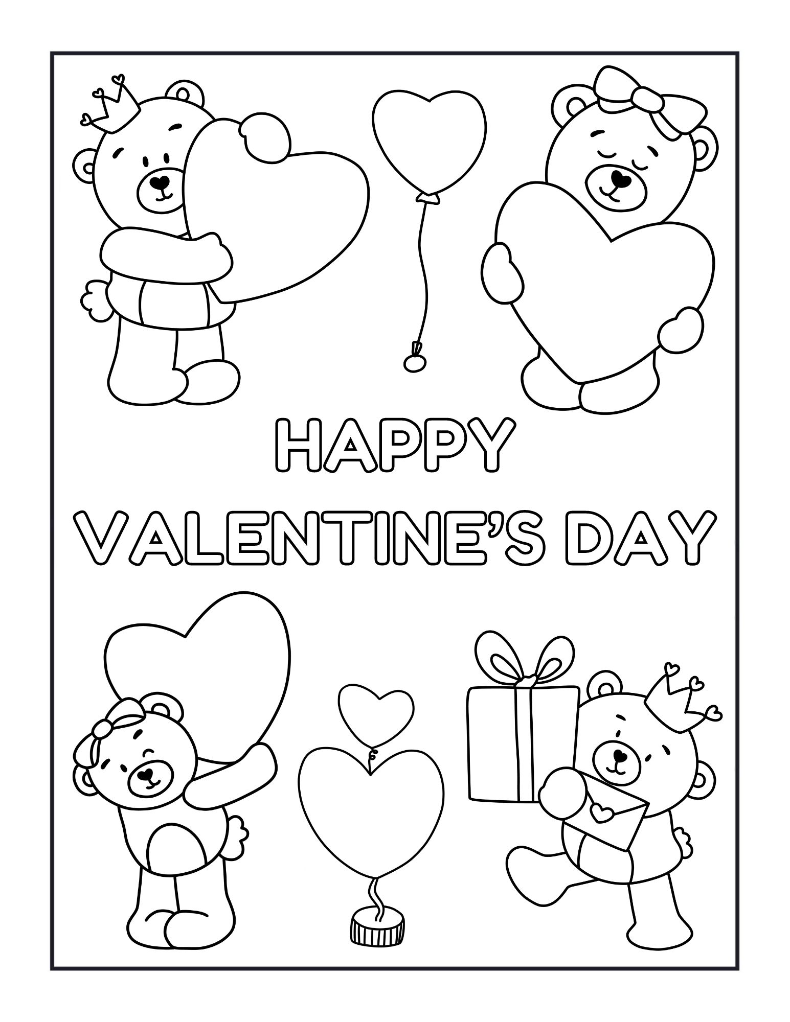 À colorier | Saint-Valentin – Moi mes folies