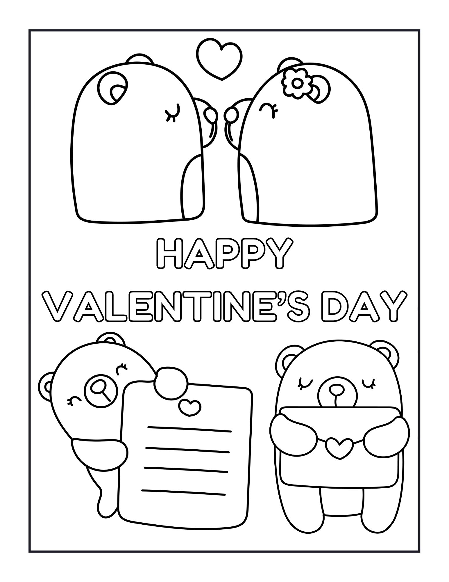 À colorier | Saint-Valentin – Moi mes folies
