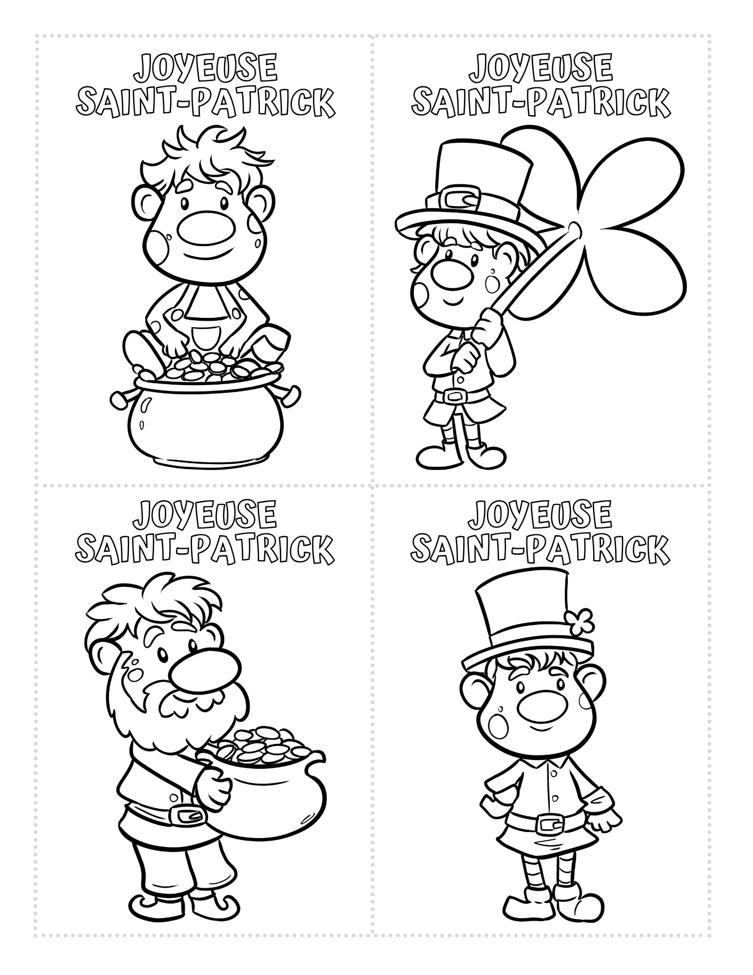 À Colorier | Saint-Patrick – Moi mes folies