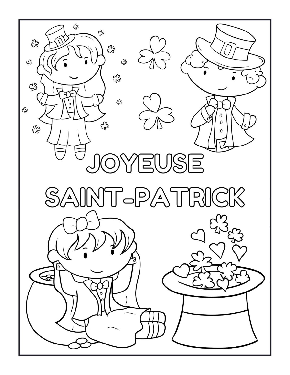 À Colorier | Saint-Patrick – Moi mes folies