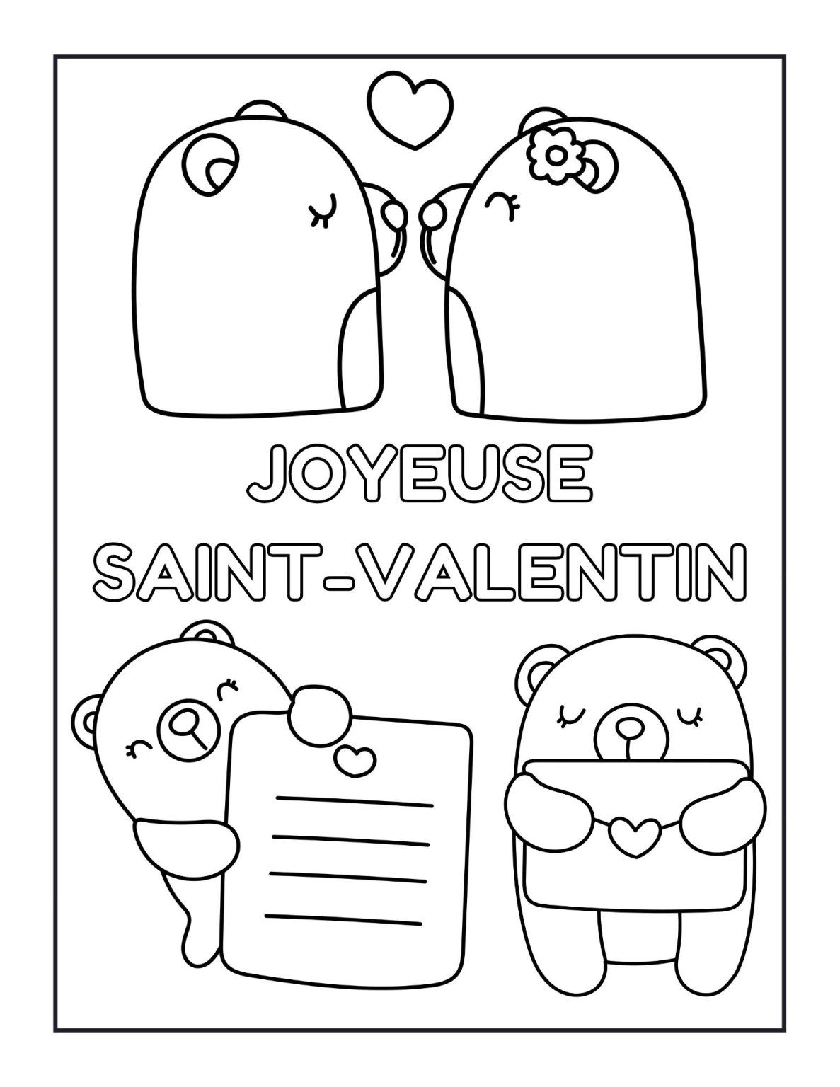 À colorier | Saint-Valentin – Moi mes folies