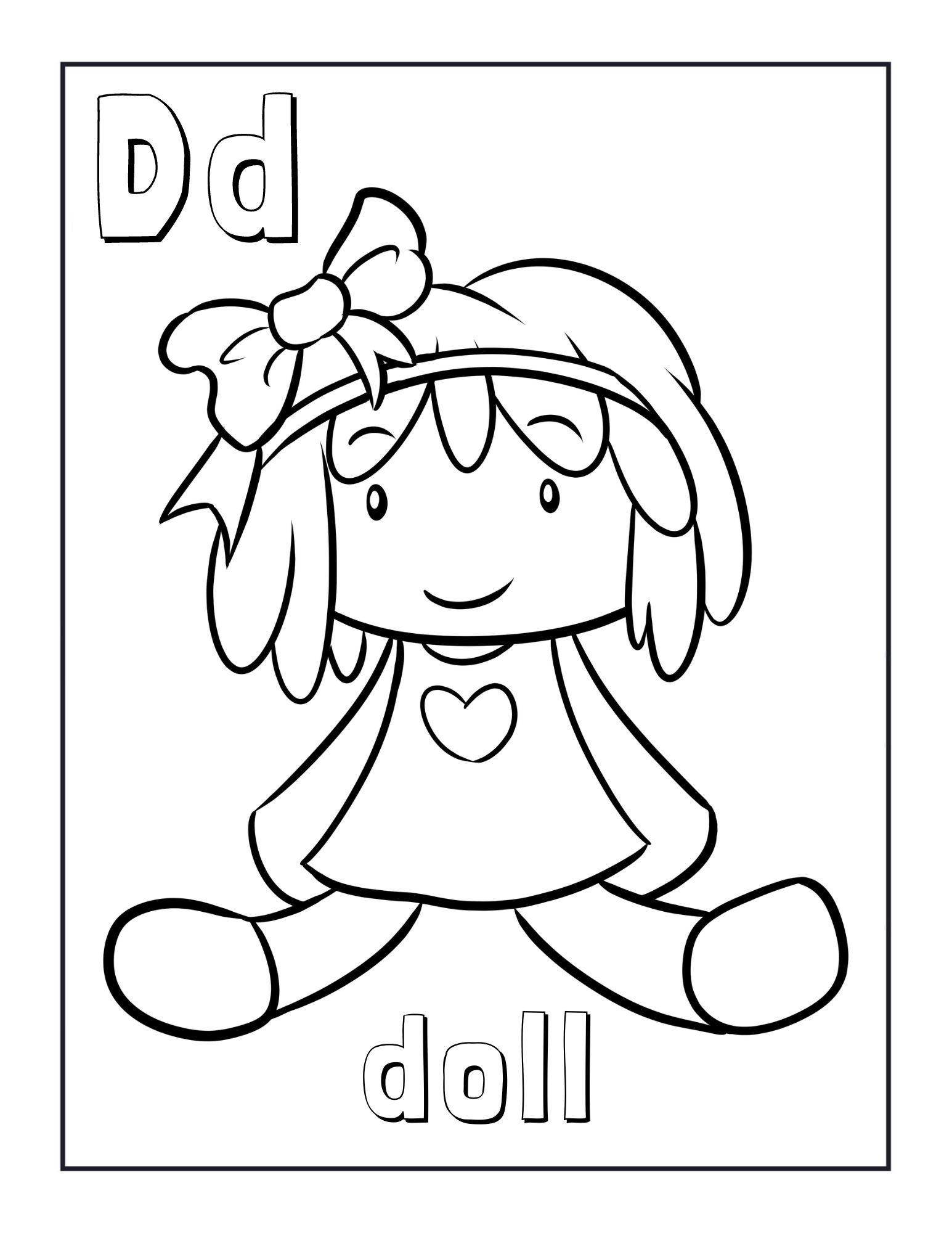 Coloring | Alphabet – Moi mes folies